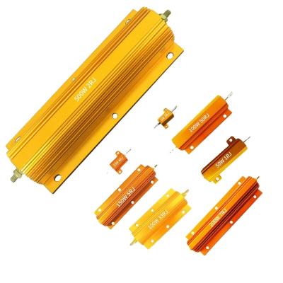 China Hot Sale 100W 200W 300W 500W 10 Ohm 1.5R 0.1R 6R Manufacture Sell Aluminum Housed Supplier Resistor Gold Braking for sale