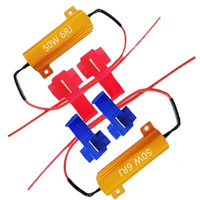 China 50w 6ohm Steering Lamp Resistance Turn Signal Load Resistors Led Fast Flash Accessor Load Indicator Resistor Signal Blinke for sale