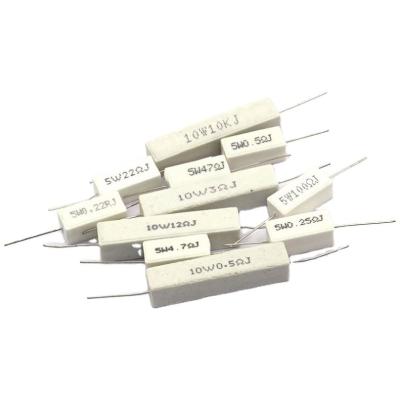 China Wholesale 20W 20R Ohm Ceramic Original Cement Resistor 20w20rj For Audio Crossover for sale