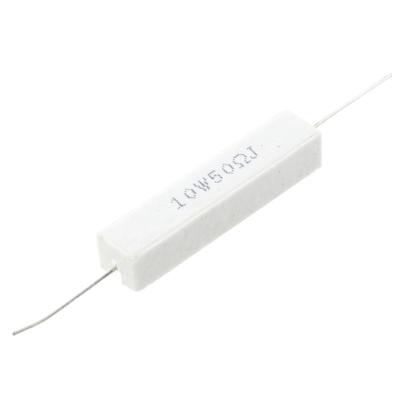 China Original SQP 10W 50 Ohm Ceramic Cement Resistor For Power Adapter for sale