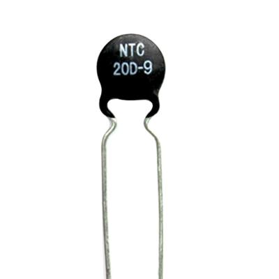Black Professional Good Quality Factory Supply 20ohm 20d-9 Resistor Curved Lead Power NTC Thermistor