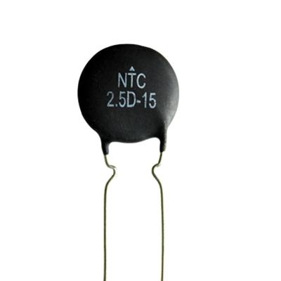 China Negative Temperature Coefficient Black NTC Thermistor 2.5D-15 For Free Samples for sale