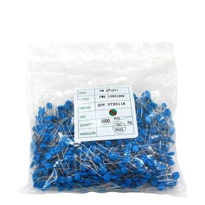 China Blue Good Quality High Voltage 3movs zov Varistor 07d511k Supplier for sale