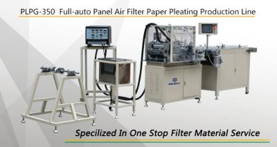 Cina PLPG-350 Full-auto air filter paper pleating machine Material Stainless Steel Speed 5~30m/min in vendita