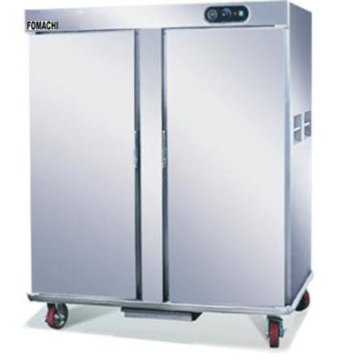 China Electric Food Warmer Cart  Double Door S/S Body  22 Plates Food Warmer Cart FMX-K222A for sale