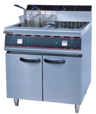 China Floor Stand Electric Fryer with Cabinet 30 Liter* Stainless Steel Body High Efficient Electric Fryer FMX-WE279B for sale