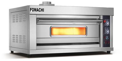 China Gas Deck Oven 1 Deck 2 Trays All Stainless Steel Body Gas Deck Oven FMX-O37AH for sale