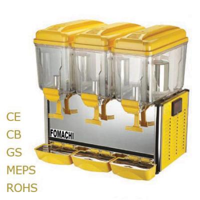 China Superior Juice Dispenser Triple Tank 3*12 Liter R134 Refrigerant Juice Dispenser FMX-J50C for sale