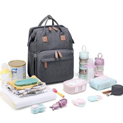 China 20L Nylon 600D Folding Diaper Bag Multifunctional Nappy Bag 1.4kg for sale