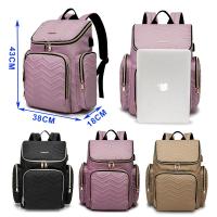 China Embroidered Diaper Bag Backpack With USB for sale