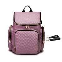 China Embroidered Diaper Bag Backpack With USB for sale