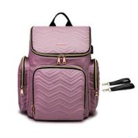 China Embroidered Diaper Bag Backpack With USB for sale