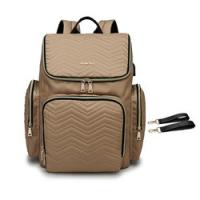 China Embroidered Diaper Bag Backpack With USB for sale