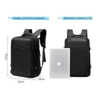 China Waterproof Multifunction 32L 15.6 In Expandable Laptop Backpack With USB for sale