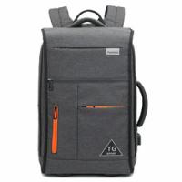 China Retro Style Arcuate Shoulder Strap Large Capacity Backpack 17 Inch for sale