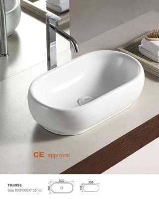 China TREND BASIN CERAMIC WASH BASIN CE APPROVED TREND SANITARYWARE MANUFACTURER SUPPLIER for sale