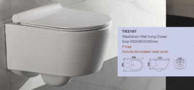 China TREND SANITARYWARE WALL HUNG TOILET RIMLESS TOILET CE APPROVAL ONE PC TOILET P TRAP TOILET S TRAP TOILET MANUFACTURER for sale