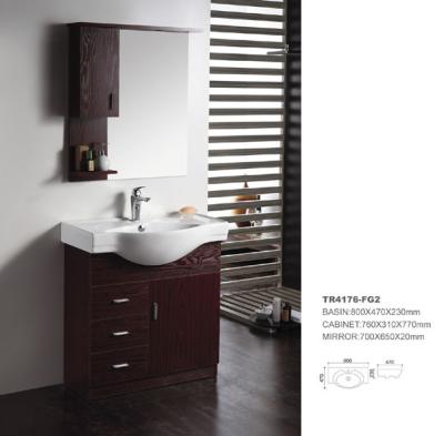 China BATHROOM CABINET BATHROOM VANITY MDF CABINET WITH WASHBASIN for sale