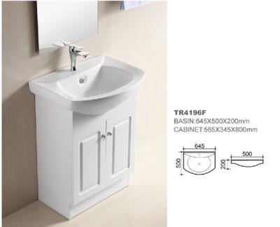 China BATHROOM CABINET BATHROOM VANITY MDF CABINET WITH WASHBASIN for sale