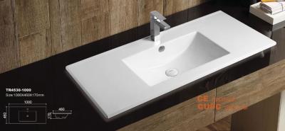 China CE CUPC approved wash basin coutertop vanity wash bowl bahtroom cabinet vanity use ceramic basin hot sell in Europ USA for sale