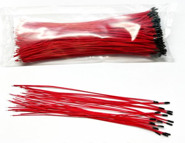 Epoxy Temperature Sensor System With 1.5 - 4.5mm Head Size 10mm - 1000mm Lead Length