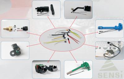 China Epoxy Coated Head Thermal NTC Type Thermistor For Auto Intake Air System for sale