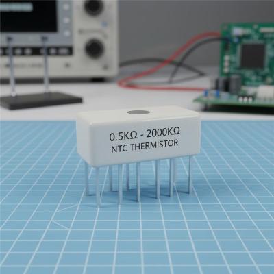 China DIP Resistor Precision NTC Thermistor Featuring Ceramic Material and Resistance Range 0.5KΩ 2000KΩ for Temperature Measurement for sale