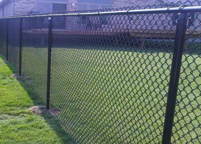 Cina 9 calibro galvanizzato Diamond Chain Link Fencing 50*50mm con filo spinato in vendita