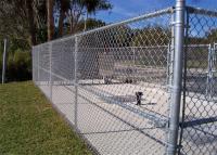 China Durable Chain Link Fence Complete Packages 10 Ft Galvanized Complete System for sale