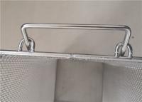 China Sterilization Stainless Steel Wire Mesh Baskets Woven Rectangular Shaped Rust Free for sale