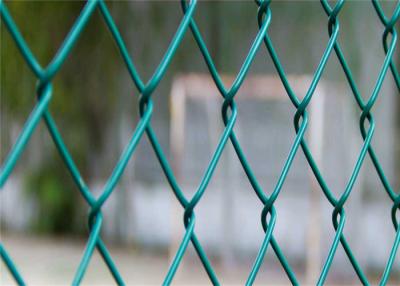 Cina Recinzione rivestita di plastica verde del collegamento a catena di Diamond Hole 2.5mm in vendita