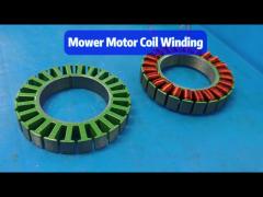 Mower motor coil winding