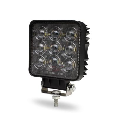China Super bright 7D 27W 4inch PC lens Black led work light 4x4 HCW-L27287 7D for sale