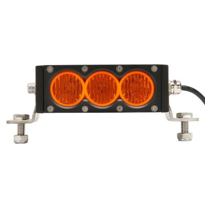China Hotsales 30W yellow flood single row led light bar CREE LED PC lens  HCB-L30SDC for sale