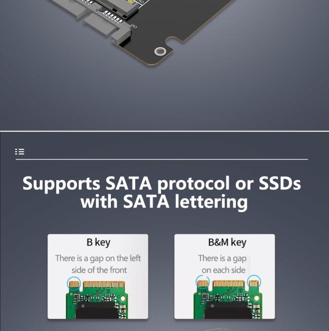 Adapter size comparison with ruler