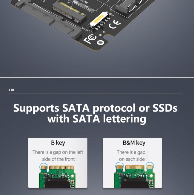 Close-up of M.2 SSD connection interface