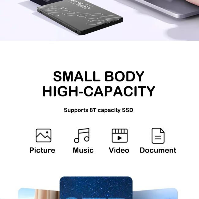 M.2 to SATA adapter with SSD installed