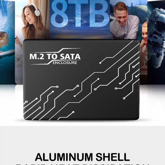 M.2 to SATA adapter close-up of connector