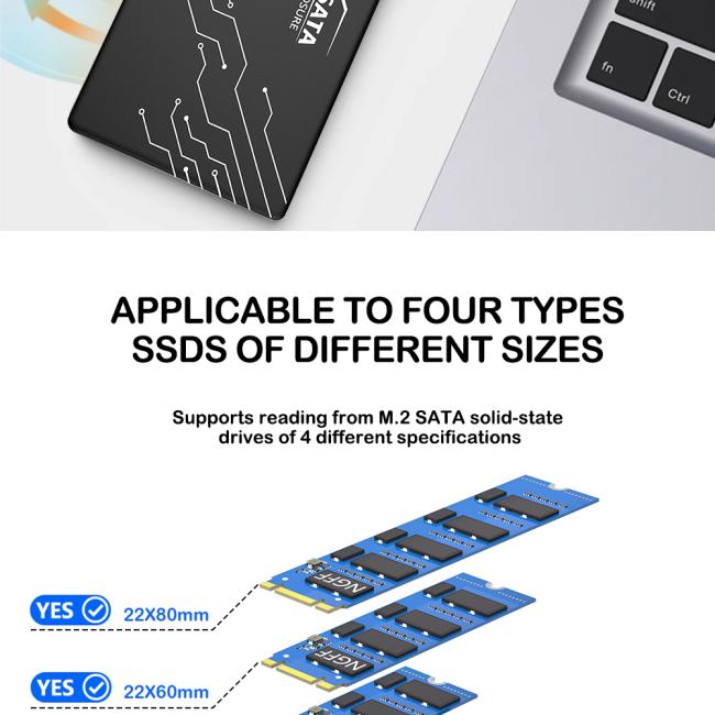 M.2 to SATA adapter package contents