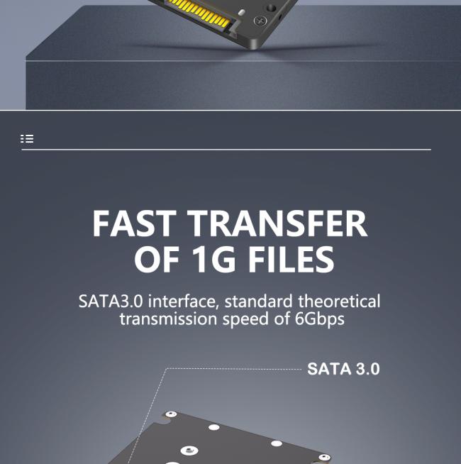 Dual M.2 NGFF to SATA III adapter side view