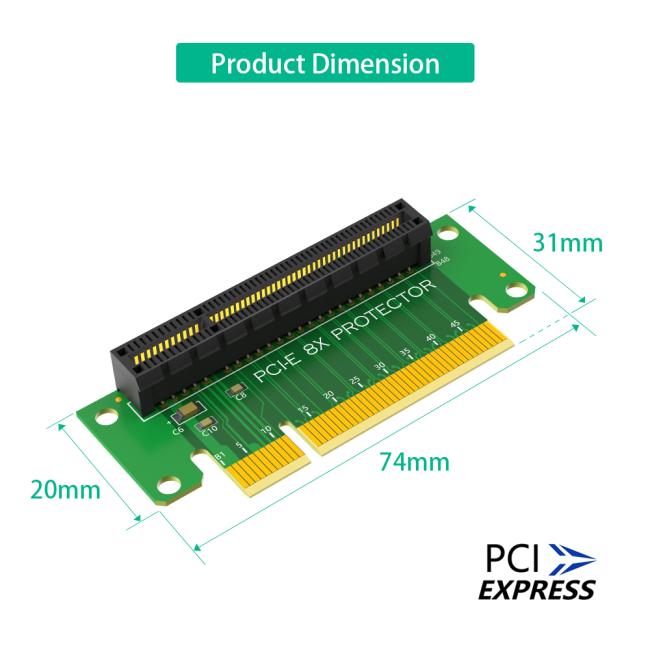 PCI-Express 8X Riser Card close-up