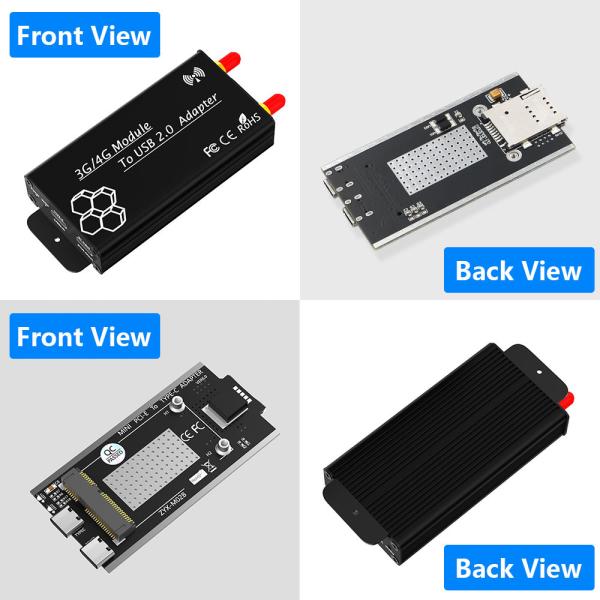 4G Wireless Mini PCI-E verso USB 2.0 TYPE C Adapter ODM