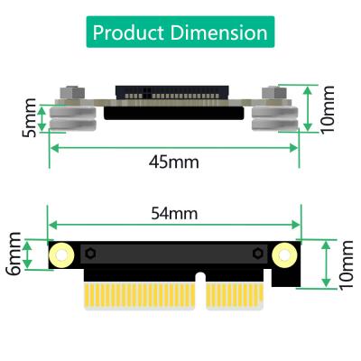 Κίνα Νέα έκδοσηM.2 NGFF nvme M-key SSD σε PCI-E 4X Extension Cable με μαγνητικό pad προς πώληση