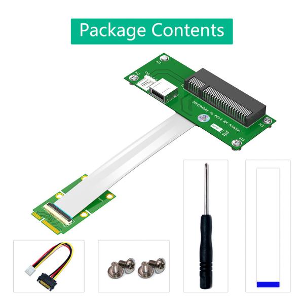 Quality Horizontal Mini PCI-E To PCI-E Express X8+USB Riser Card With High Speed FPC for sale