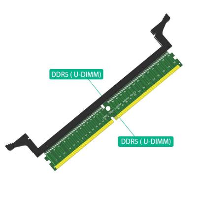China DDR5 U-DIMM 288Pin Adapter DDR5 Memory Test Memory Protection Card with Short Latch Expansion Board Card for Desktop PC Computer for sale