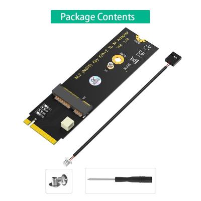 China WiFi Bluetooth NGFF A+E Key To M.2 Key M Adapter Mini Pcie SSD Adapter Card for sale
