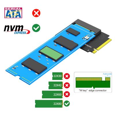Chine Mini pCI-E à M.2 NVME M Adaptateur de mise à niveau de NGFF à vendre