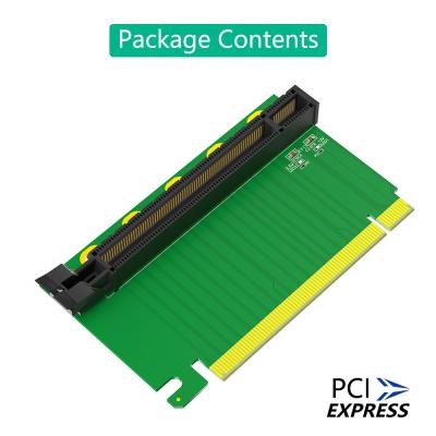 Cina PCI-e 16X 3.0 90 gradi inverso da maschio a femmina Riser Card Adapter per server 2U (direzione di installazione verso la CPU) in vendita