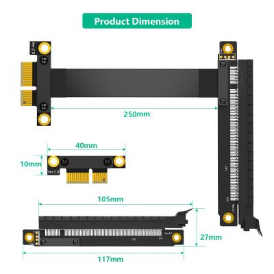 China PCI-e PCI Express 3.0 1X to 16X Extension Cable for Speed Data Transfer for sale