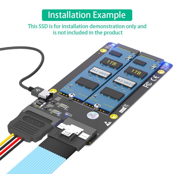 È richiesta una scheda madre a bifurcazione PCIe con doppia 2X M.2 NVME SSD a Slimline SFF-8654 8X Adapter